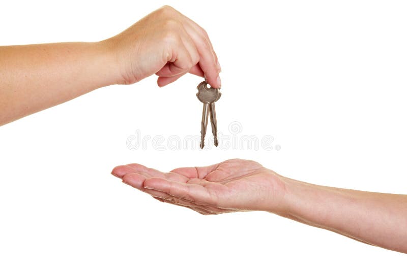 Handover of keys stock photo. Image of people, cutout - 21122946