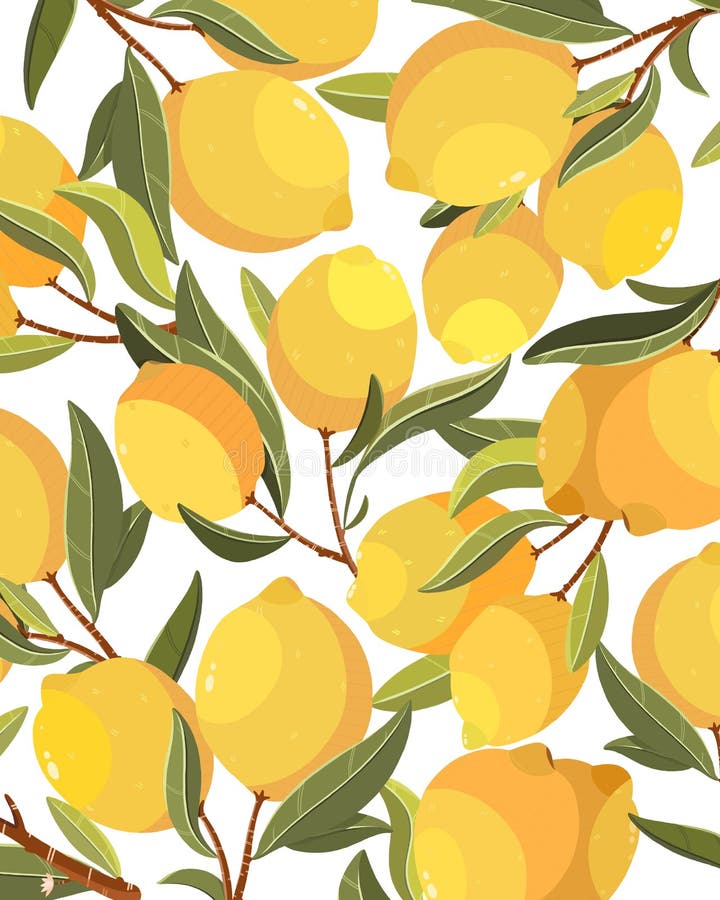 Lemon card. stock illustration. Illustration of drawing - 136059788