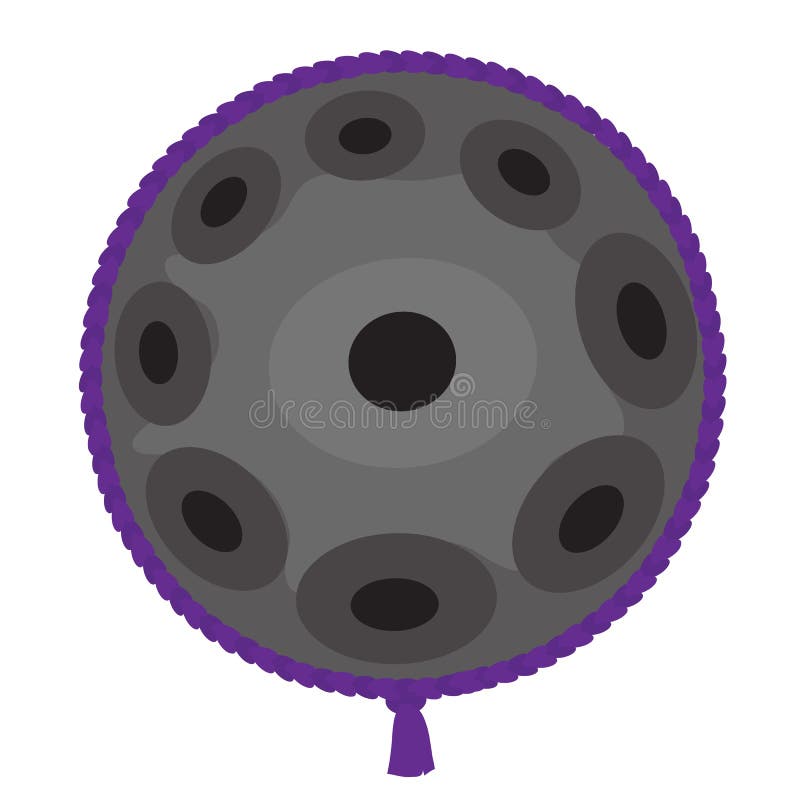 Handpan. Hand Drum Music Instrument. Percussion. Vector Stock Vector ...