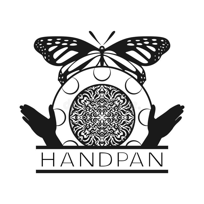 Handpan symbol design stock vector. Illustration of music - 337830893