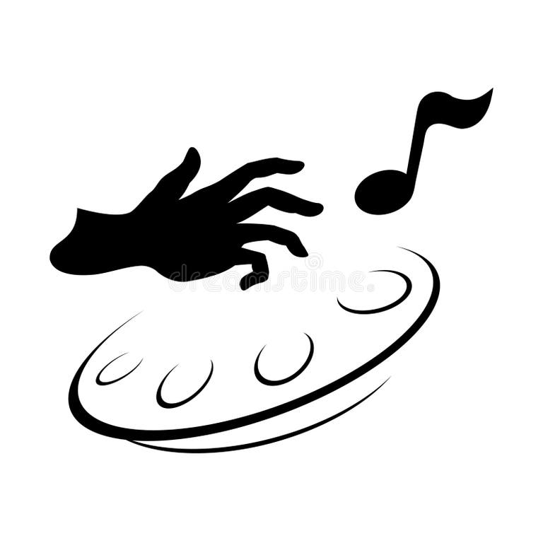 Handpan symbol design stock vector. Illustration of symbol - 333200958