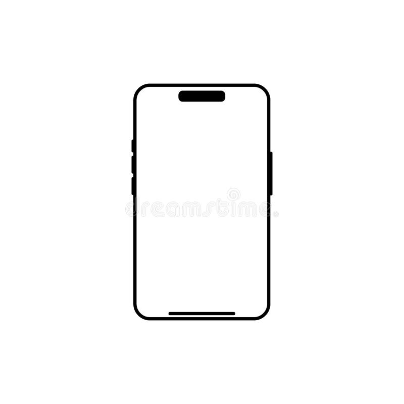 Handphone Icon Logo Vector Design Stock Vector - Illustration of ...