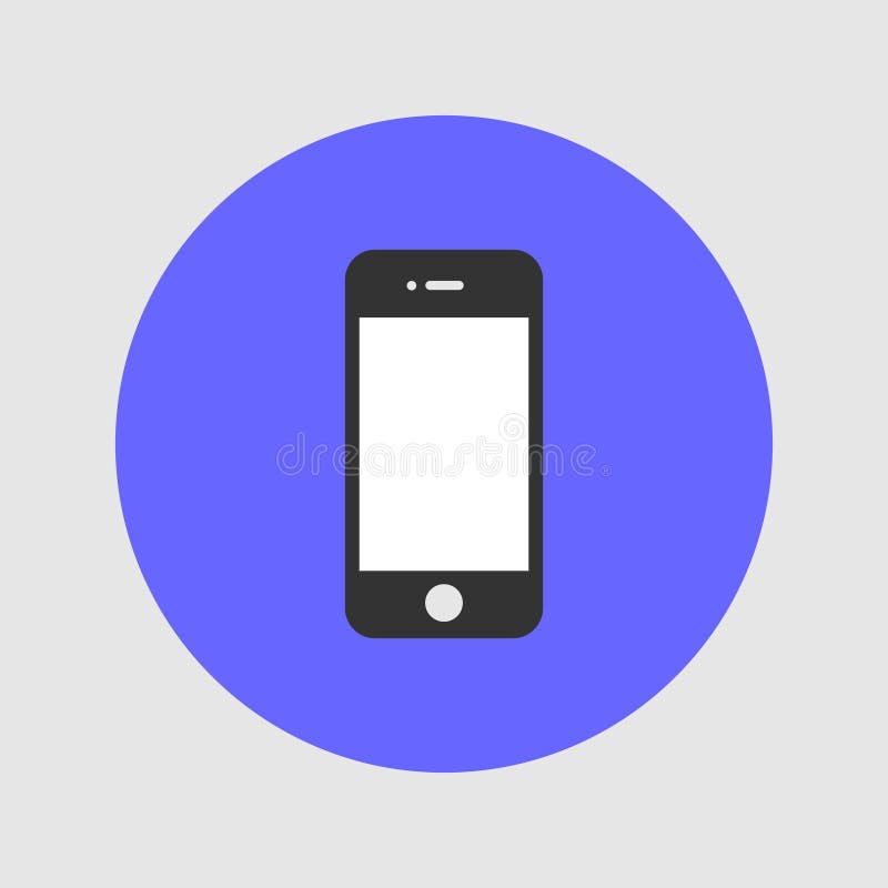 Handphone or Smartphone Icon Illustration Design Stock Vector ...