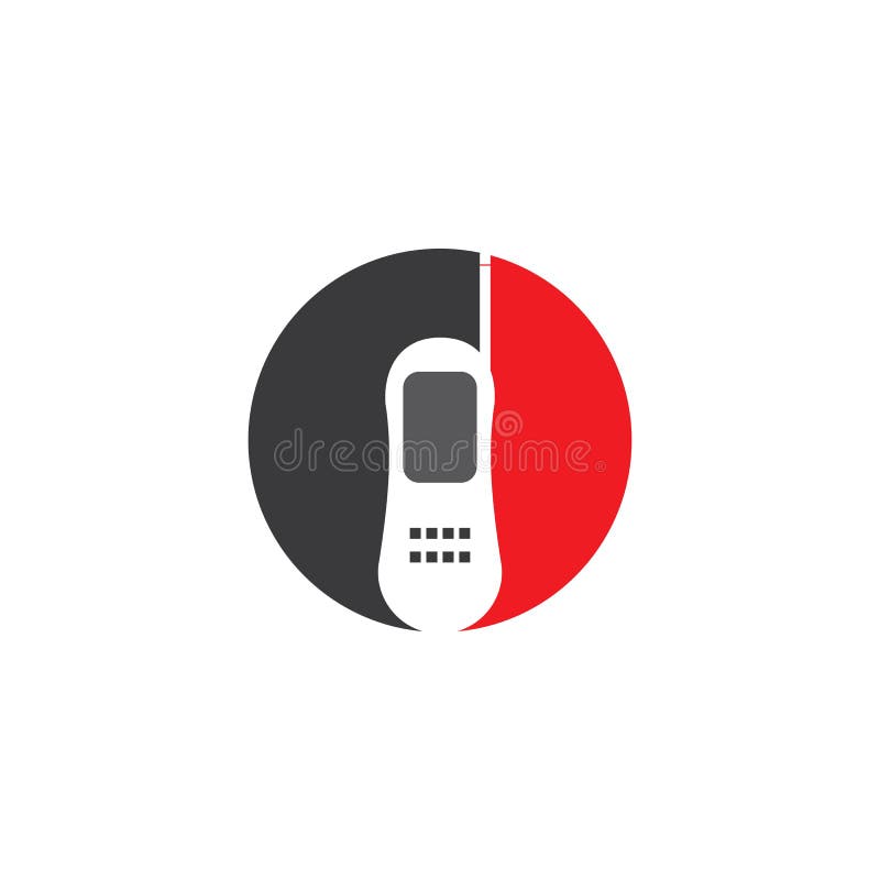 Handphone Logo Icon Vector Illustration Design Stock Vector ...
