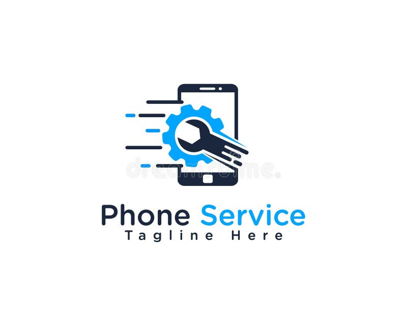 Handphone, Smart Phone and Device Repair Logo Design Concept. Stock ...