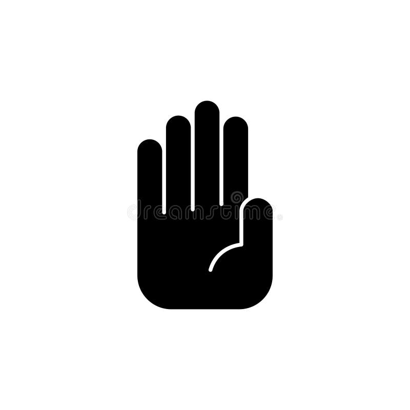Handpictogram. Handvectorpictogrampalm Vector Illustratie ...