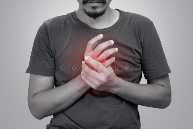 Handpijn. stock afbeelding. Image of reumatiek, pols - 269504779