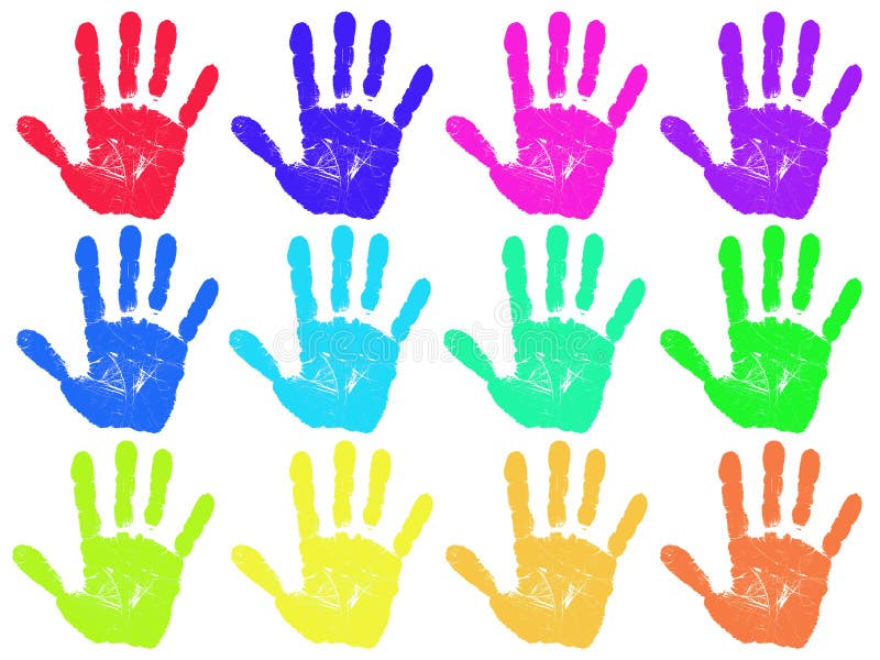 Handprint Unity Stock Illustrations – 520 Handprint Unity Stock ...