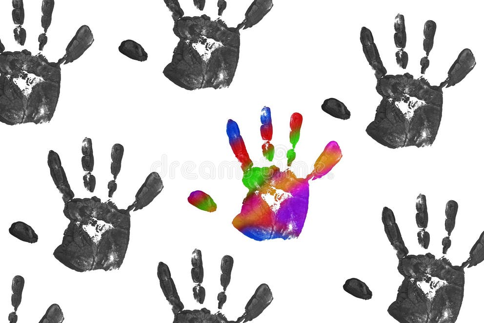 Handprint stock illustration. Illustration of identity - 3981729