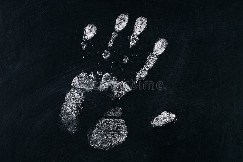 Handprint stock photo. Image of texture, chalkboard, human - 86026826