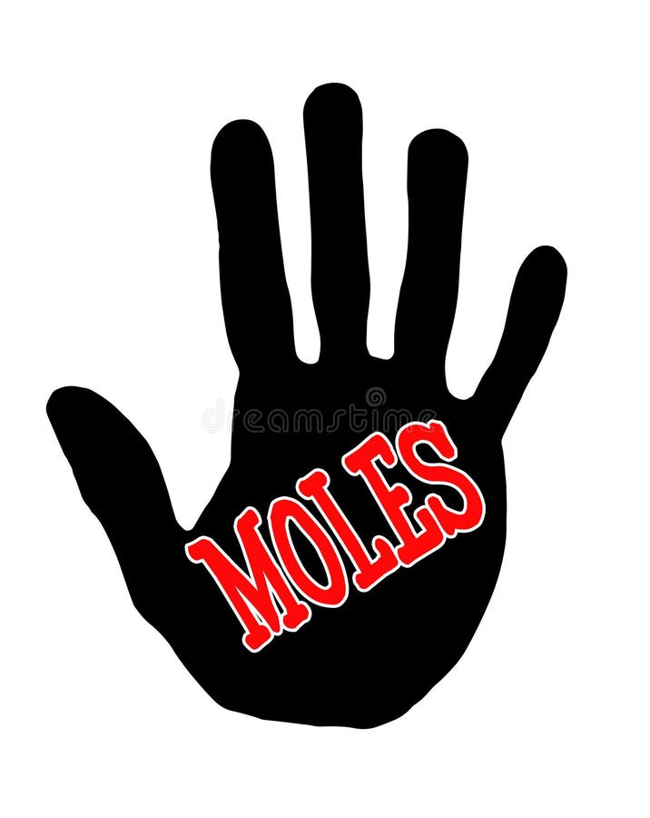 Handprint Moles Stock Illustrations – 1 Handprint Moles Stock ...