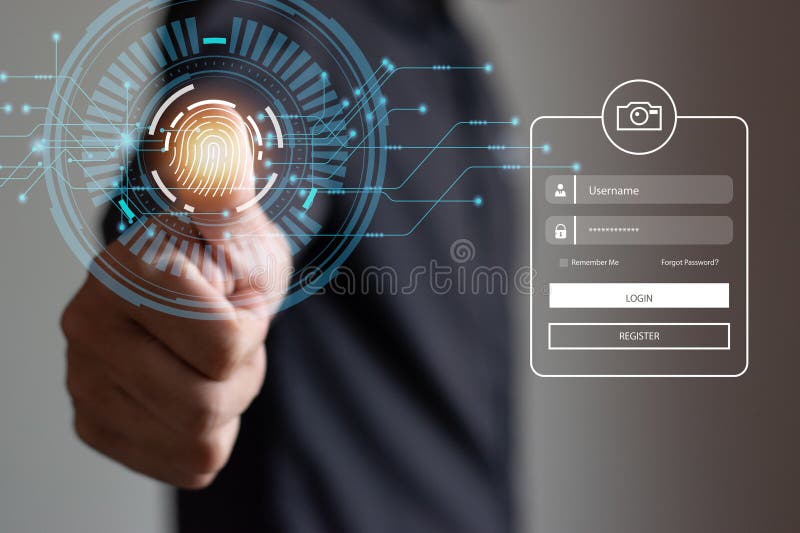 Handprint, Protection of Personal Information, Cyber Security Concept ...