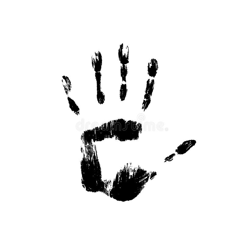 Handprint Realistic Illustration Stock Vector - Illustration of human ...