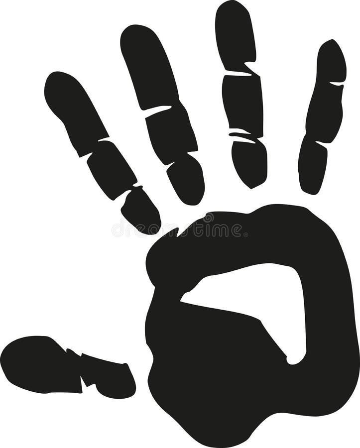 Right Handprint Clipart