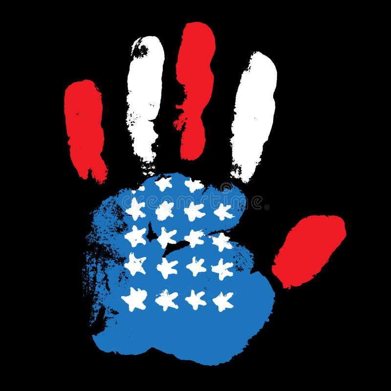 Handprint Flag Stock Illustrations – 431 Handprint Flag Stock ...