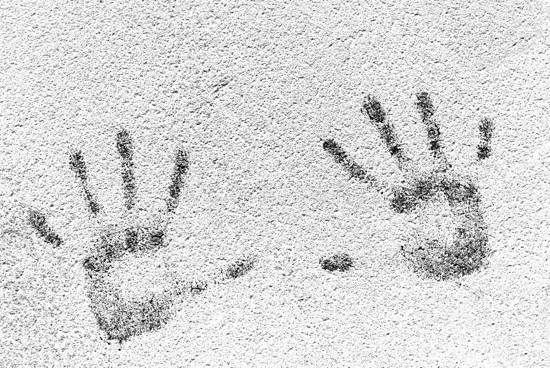 Handprints On Wall Picture. Image: 3681274