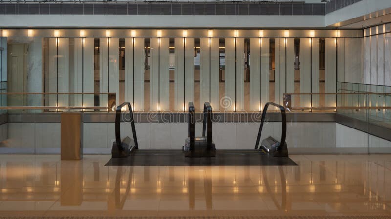 The Handrail in the Building Stock Photo - Image of travel, center ...