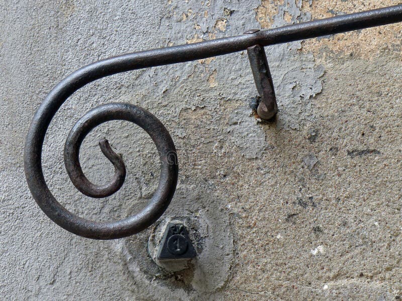 Handrail stock photo. Image of curl, metal, bannister - 41737878