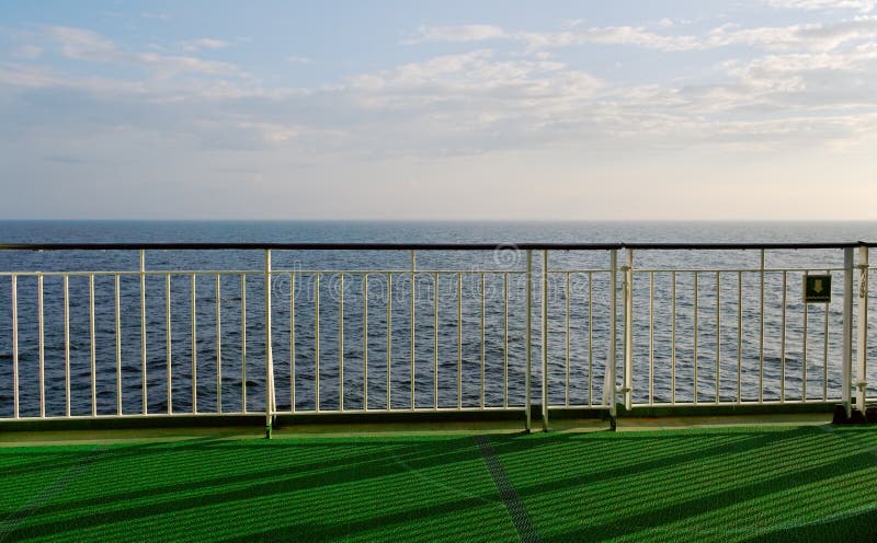 Handrail on the ship. stock photo. Image of leisure, equipment - 20525854