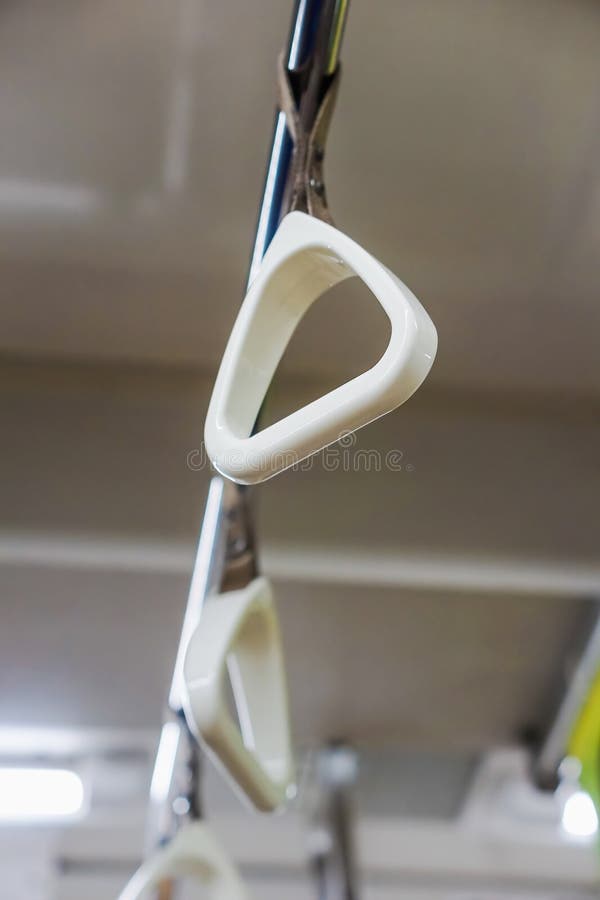 Handrails on Commuter Line Trains Stock Photo - Image of hold, safety ...