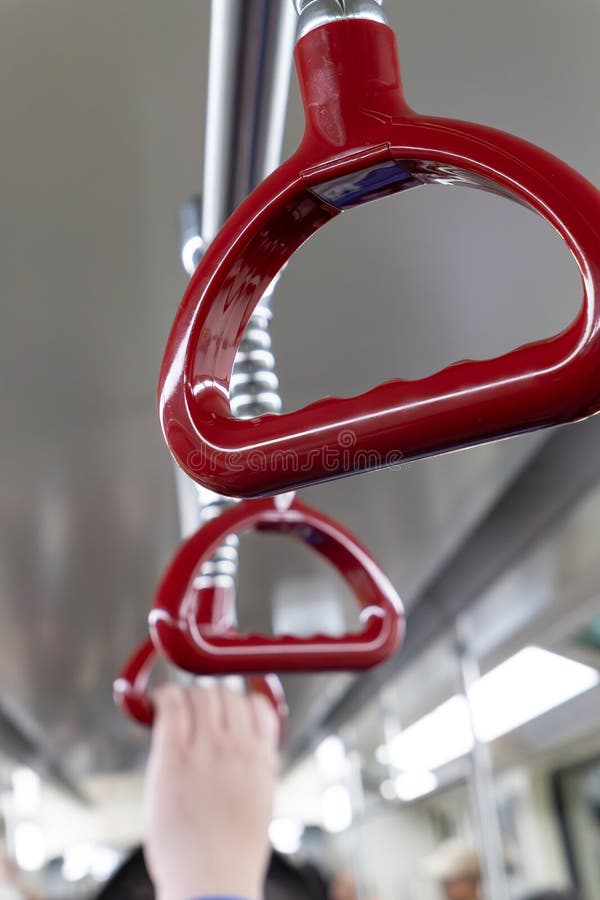 Handrails in a Metro Vertical Composition Stock Photo - Image of subway ...