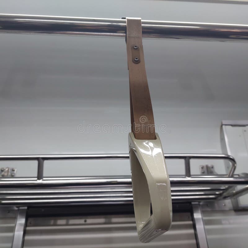 Handrails on Trains for Standing Passengers Stock Photo - Image of ...
