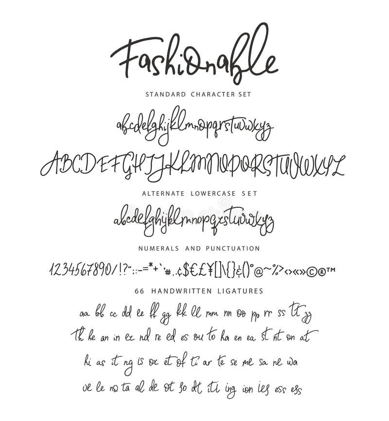 Script Font Letters