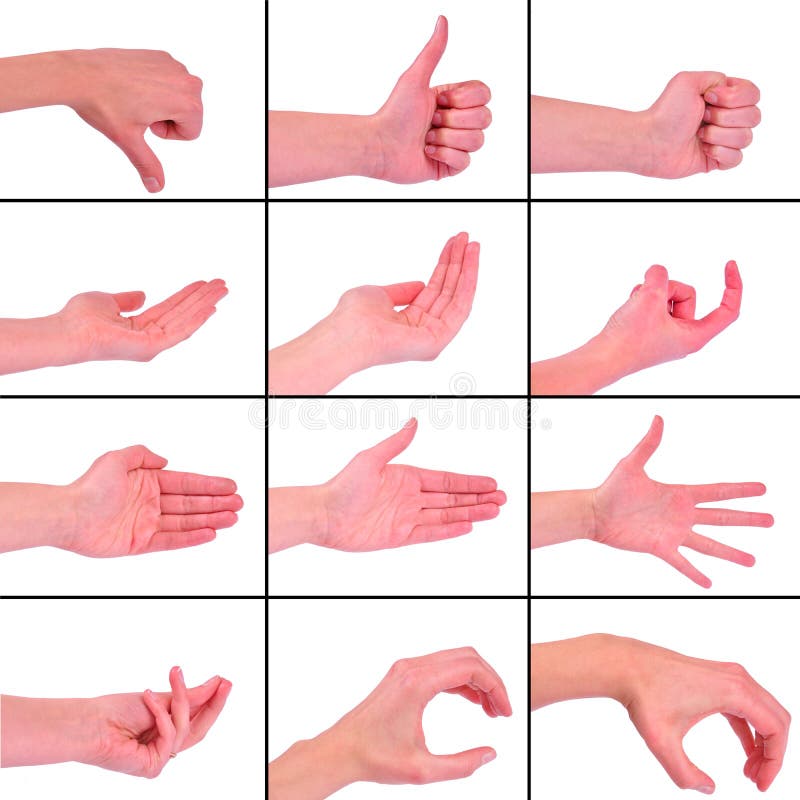 Hands Demonstrating Sign Language of the Alphabet Stock Photo - Image ...
