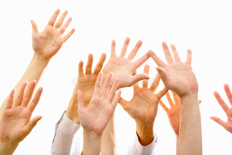 Many hands reaching out up stock image. Image of motivation - 29450887