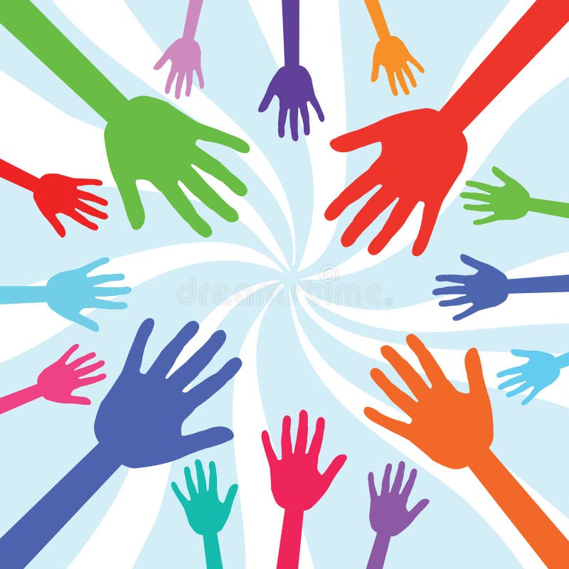 Education Global Icons Human Hands. Stock Vector - Illustration of ...