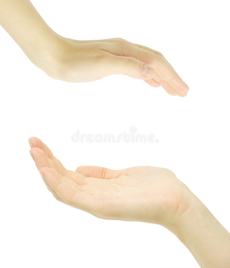 Helping hands offering stock image. Image of expression - 18125389