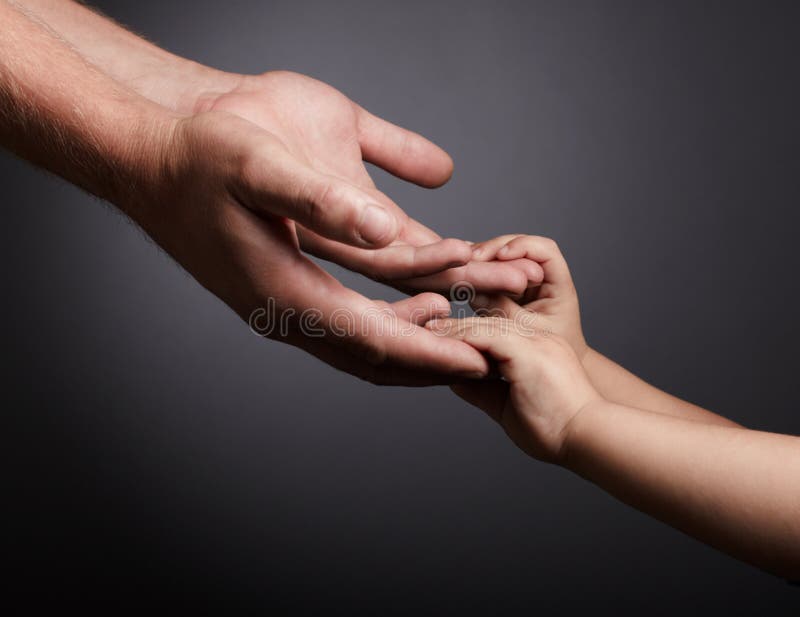 Two hands -parting stock photo. Image of love, family - 41676422