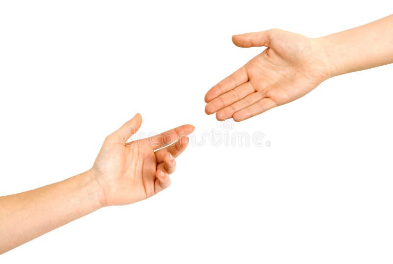 Two Hands With Request Isolated On White Stock Image - Image of healthy ...