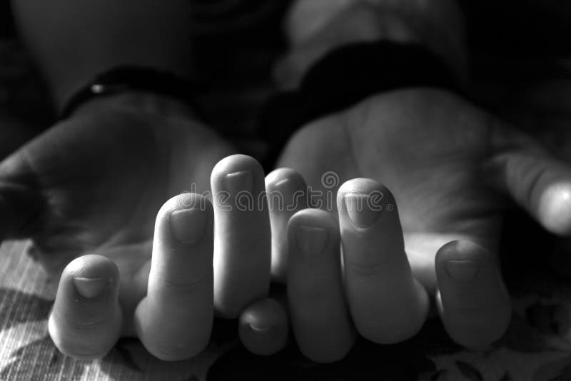 Hands stock image. Image of female, black, bronze, grayscale - 246017