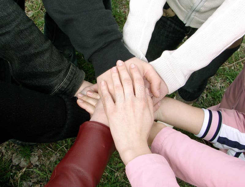 Clasped hands stock image. Image of girls, grandchild - 12712187