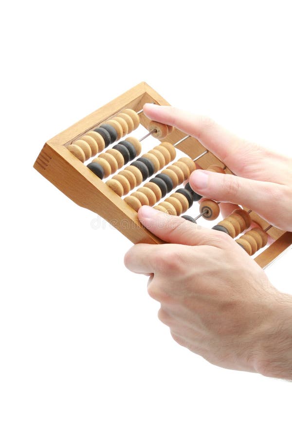 Hands with abacus stock photo. Image of finger, calculator - 25610346