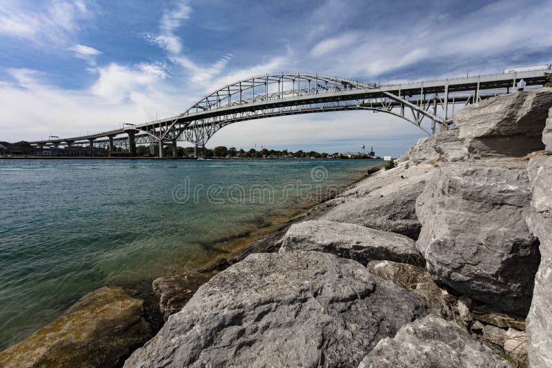 Hands Across the Water: the Bluewater Bridge Editorial Photo - Image of ...