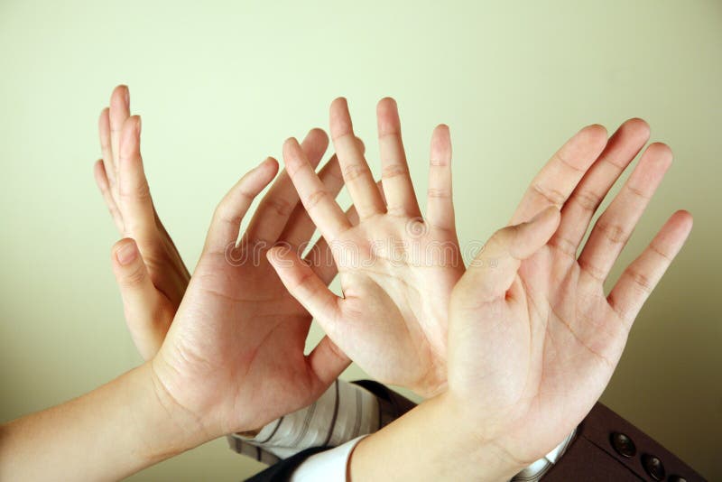 Hands in the air stock image. Image of adolescence, black - 23808393
