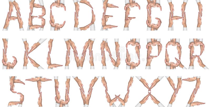 Hands and Alphabet stock photo. Image of isolated, male - 34954956