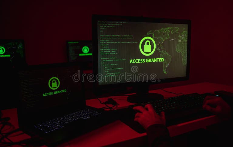 Crop Hands of Hacker Gaining Access To Database Stock Image - Image of database, hands: 144934275