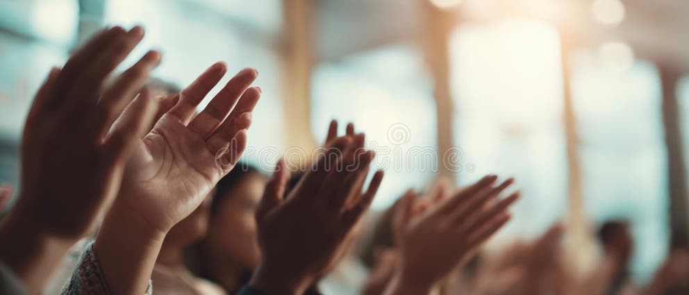The Hands of an Applauding Audience Celebrating an Inspiring ...
