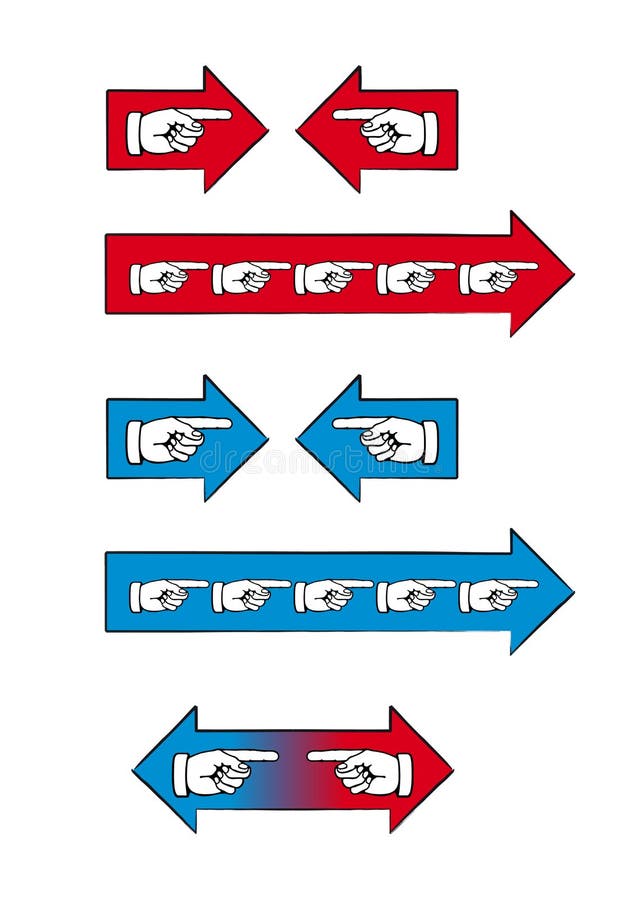 Funny Arrows with Eyes are Looking at You... Stock Illustration ...