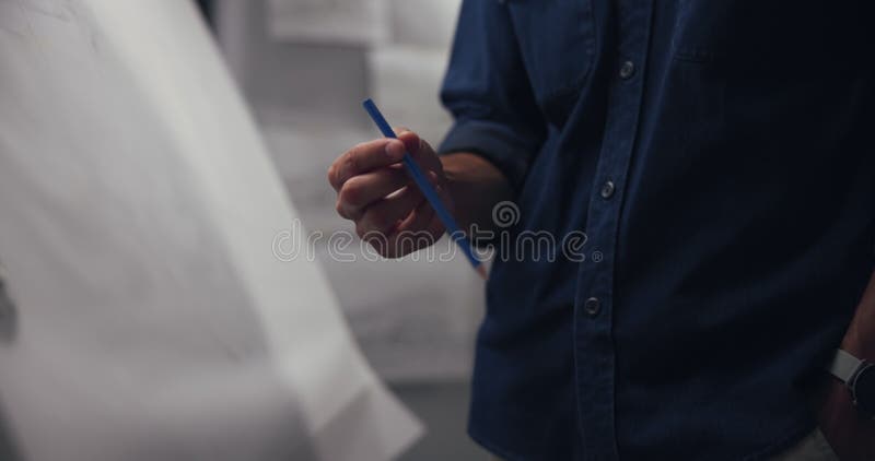 Hands, Artist and Person with Pencil, Office and Planning for Design ...