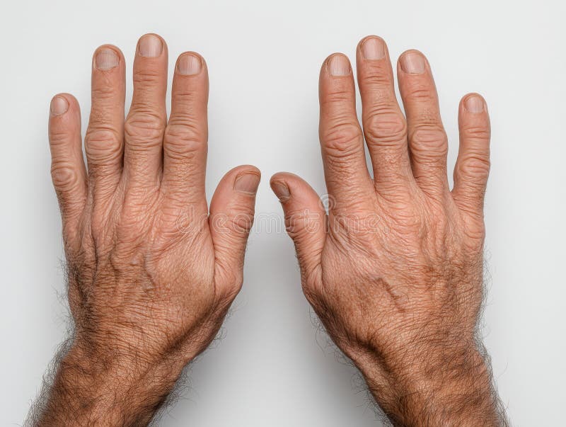 Hands with Artistic Pose on White Background, Showcasing Details and ...
