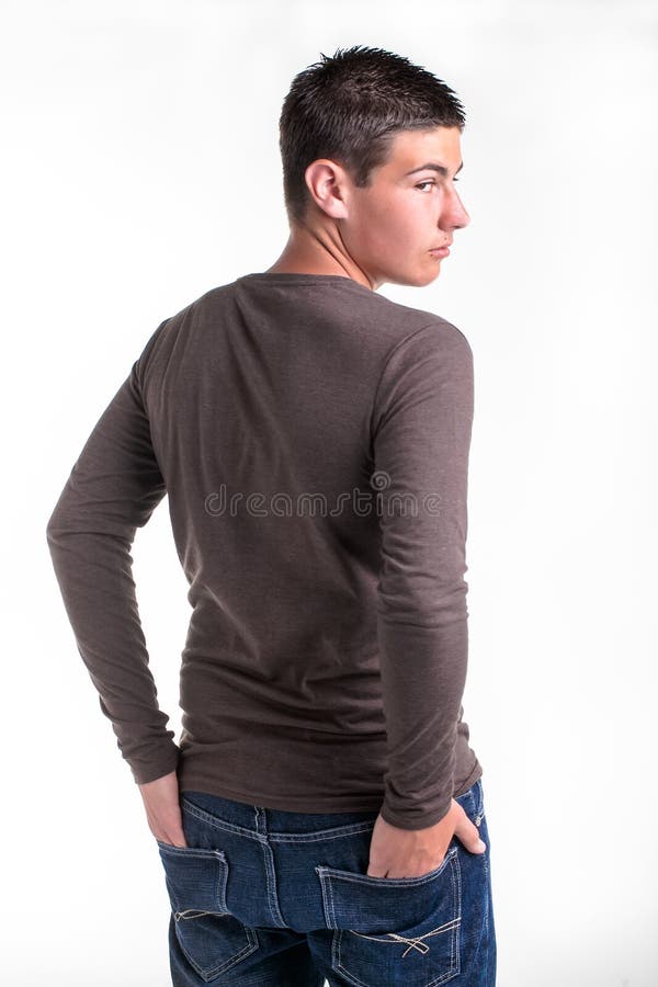 Hands in back pockets. stock photo. Image of fashion - 28139006