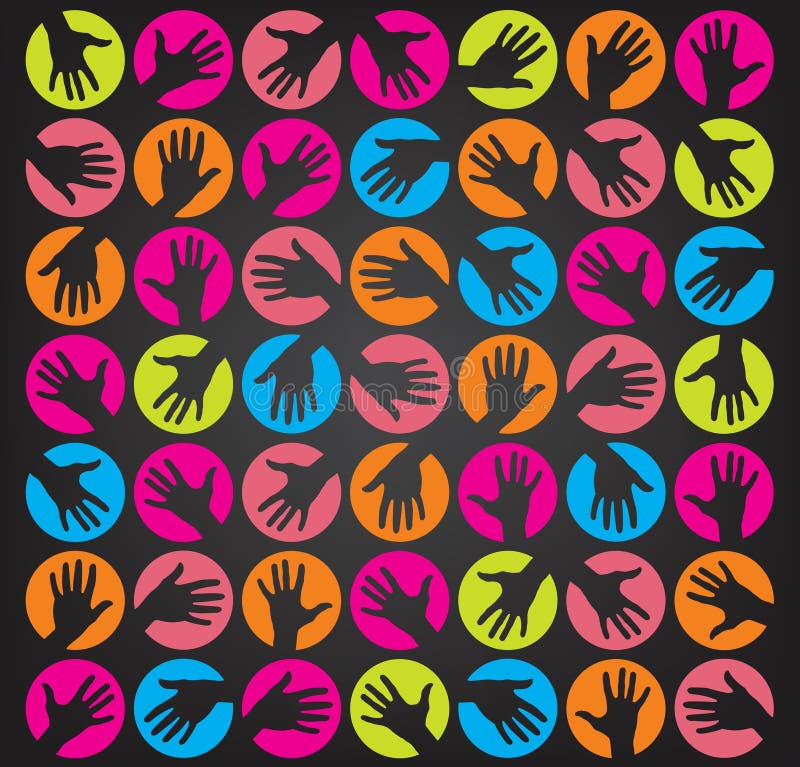 Hands wallpaper stock illustration. Illustration of pattern - 22271813