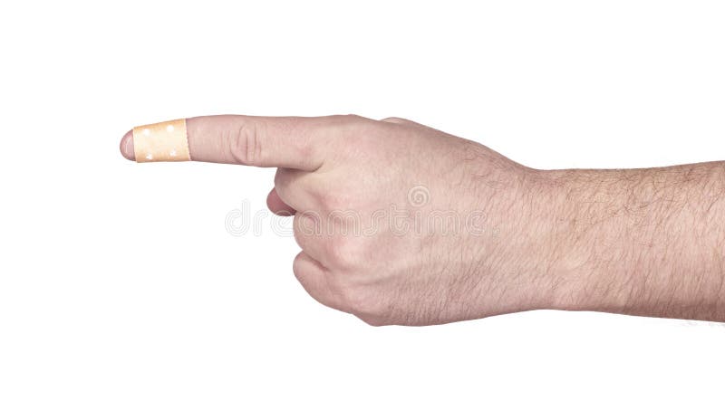Hands with Band-aid Adesive Plaster Stock Image - Image of health ...