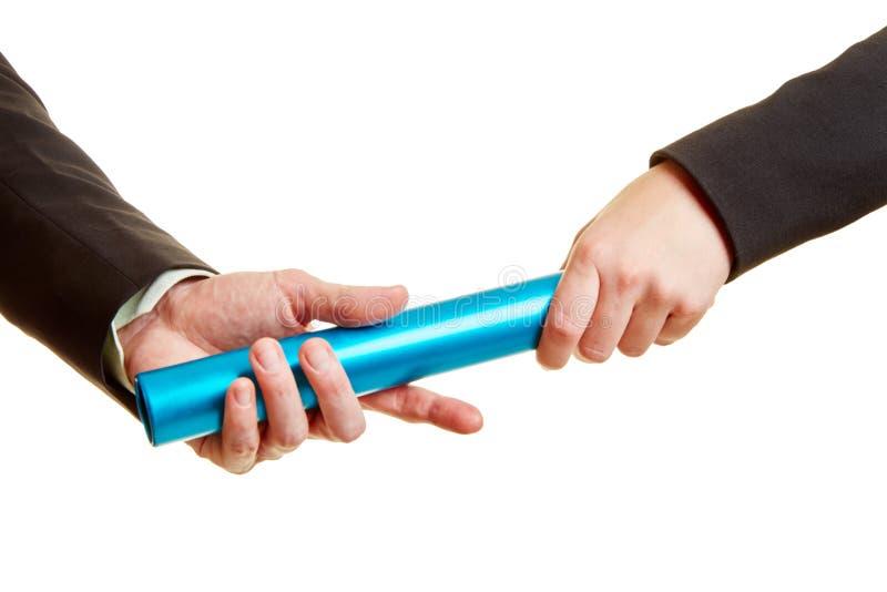 Hands with Baton As a Competition Concept Stock Image - Image of woman ...