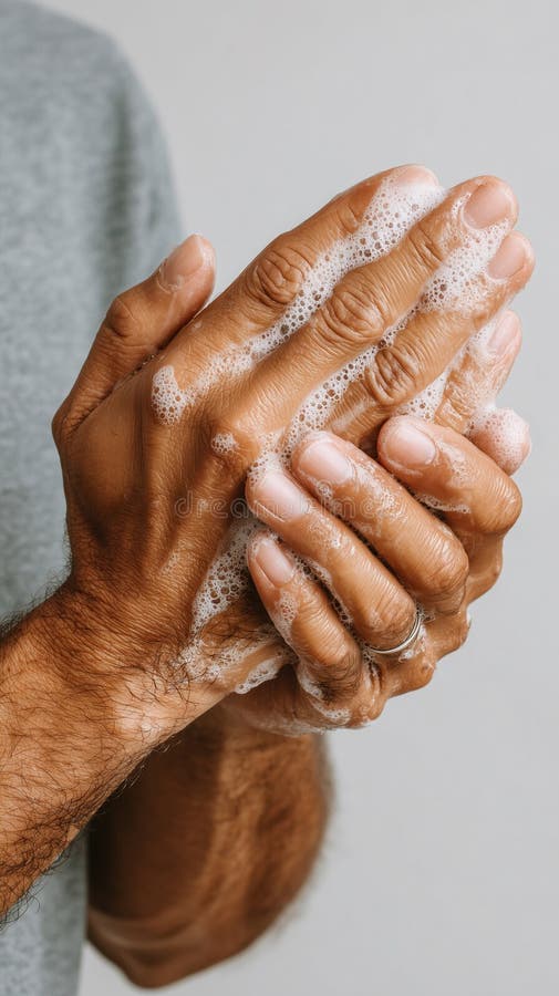Hand Washing Demonstration with Soap for Effective Hygiene in Home ...