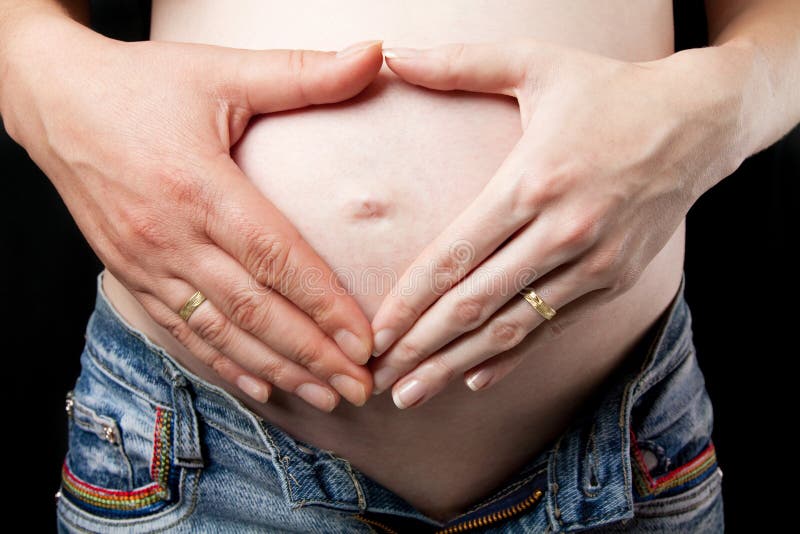 Hands on belly stock photo. Image of love, health, concept - 17954238